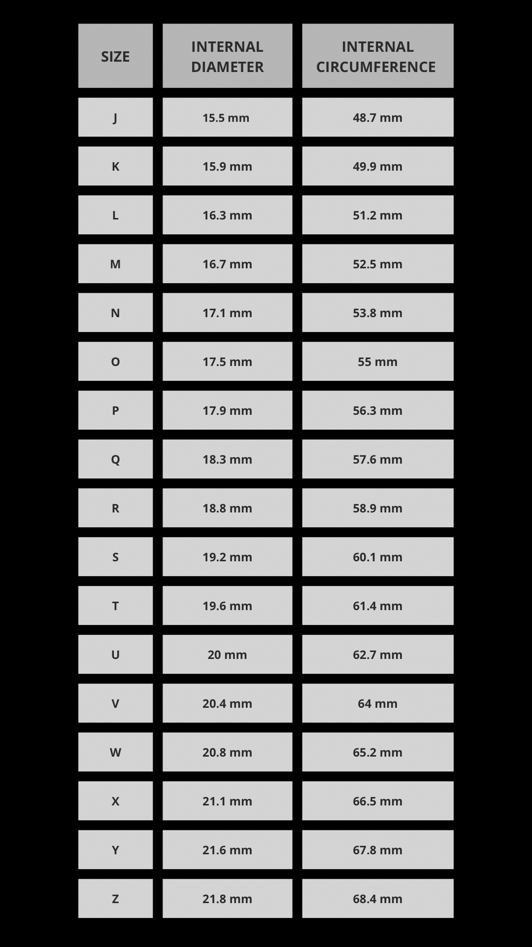 Size Guide – Argus Studios